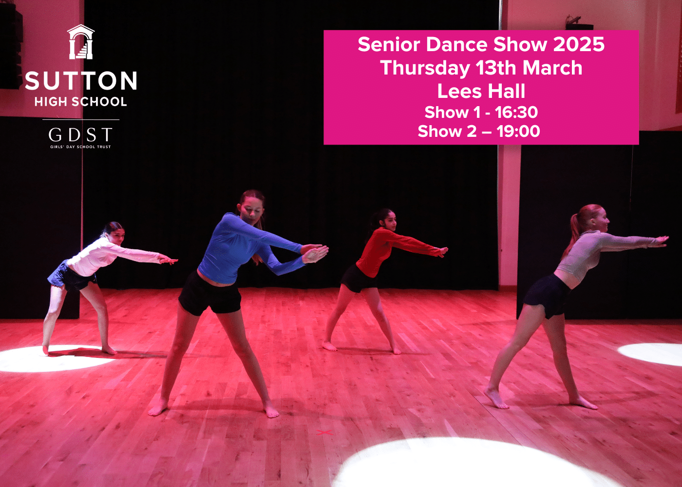 Senior Dance Show 2025 - Thursday 13th March - Sutton High